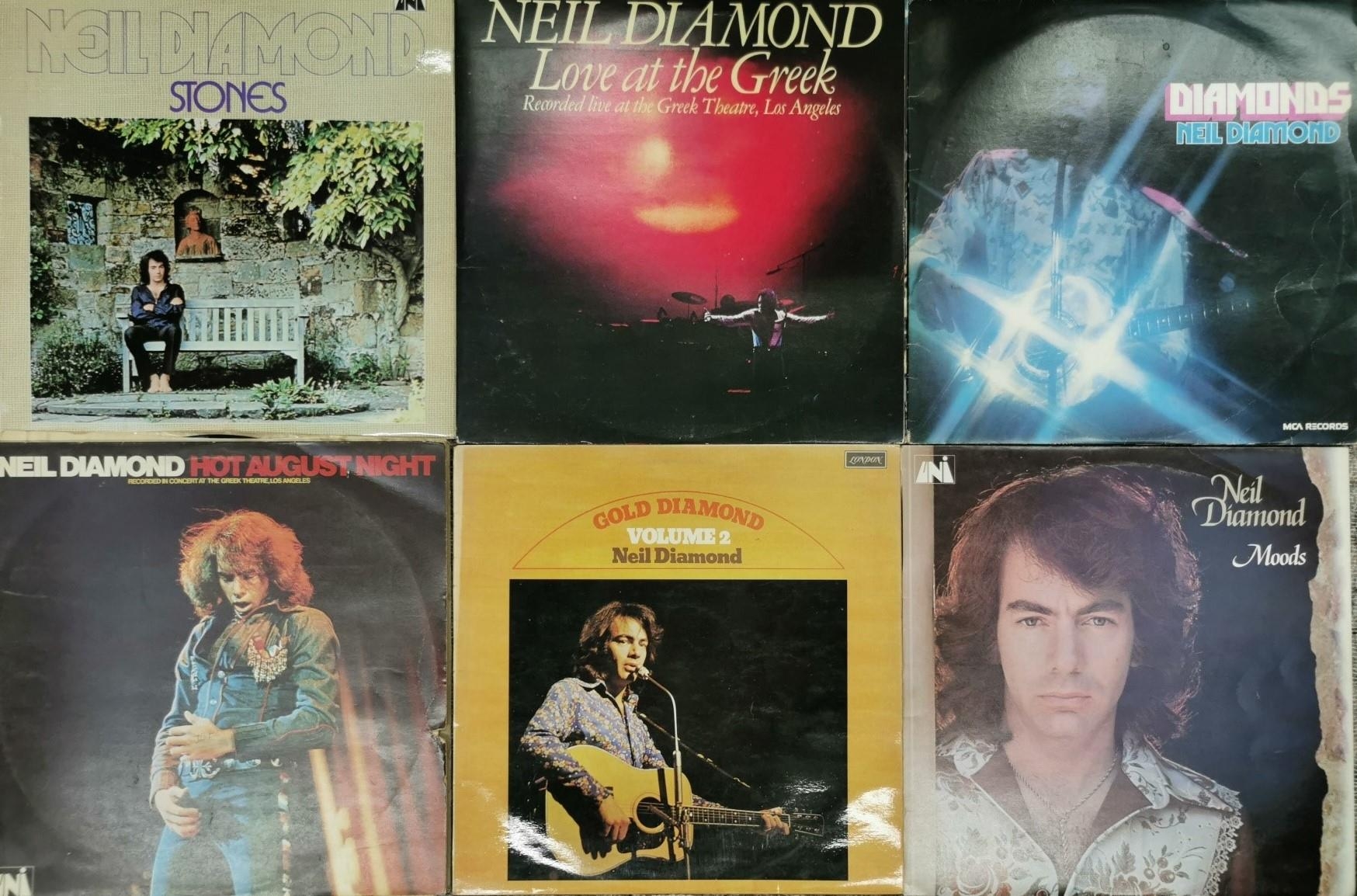 A collection of six vinyl albums, by 'Neil Diamond'. To include ...