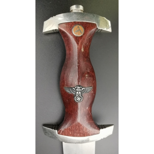 A reproduction SS Dagger & matching Scabbard. Blade maker's mark' RZM ...