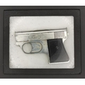 A vintage, starting pistol, by 'Longines', with box/case. Untested ...