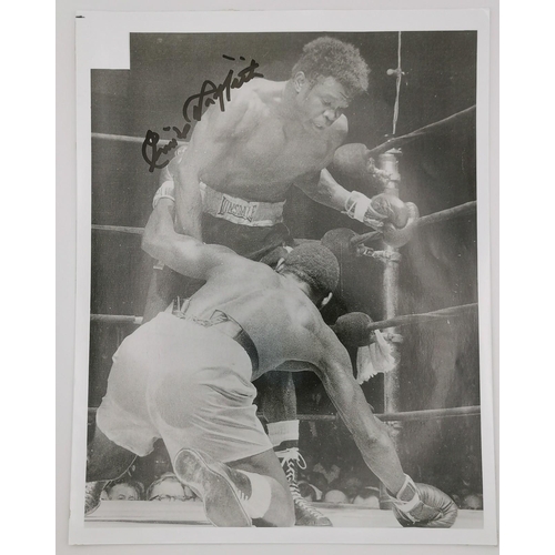 A signed photo of the boxer, Emile Alphonse Griffith. (US Virgin ...