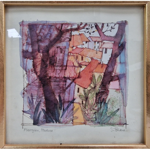 A pair of attractive watercolour prints, by Shirley Trevena (British ...