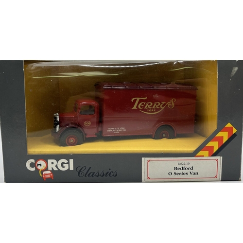 Corgi Classics Bedford O vans (x4). To include Terry's, LNER, Persil ...
