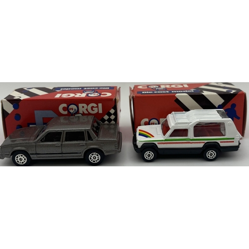 Corgi Juniors (x7). To include Ford Sierra, Volvo 760, Jaguar XJ40, 4x4 ...