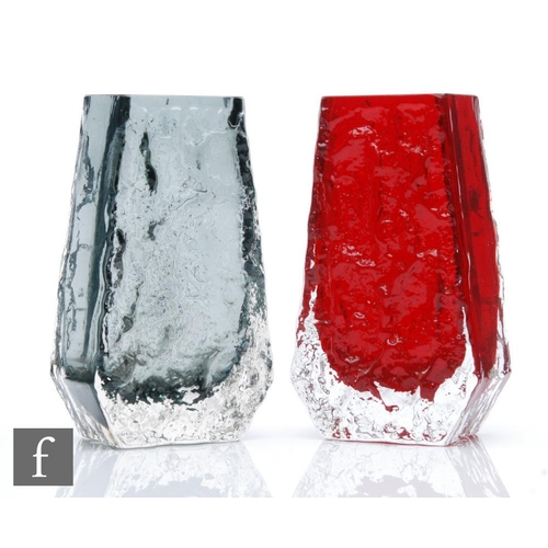Geoffrey Baxter - Whitefriars - Two coffin vases, to include pattern ...
