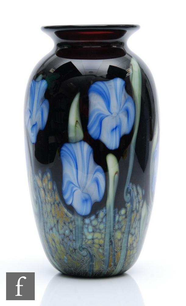 Richard P. Golding - Okra - A contemporary studio glass vase in the ...