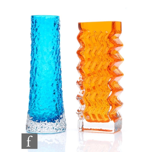 Geoffrey Baxter - Whitefriars - Two vases, to include Zig Zag vase in ...