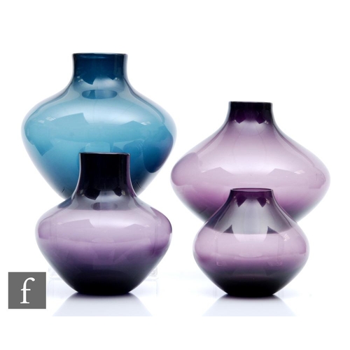 Geoffrey Baxter - Whitefriars - A collection of Soda Glass vases, to ...