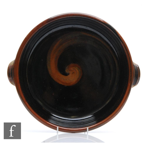 Unknown - A large later 20th Century studio pottery twin handled ...