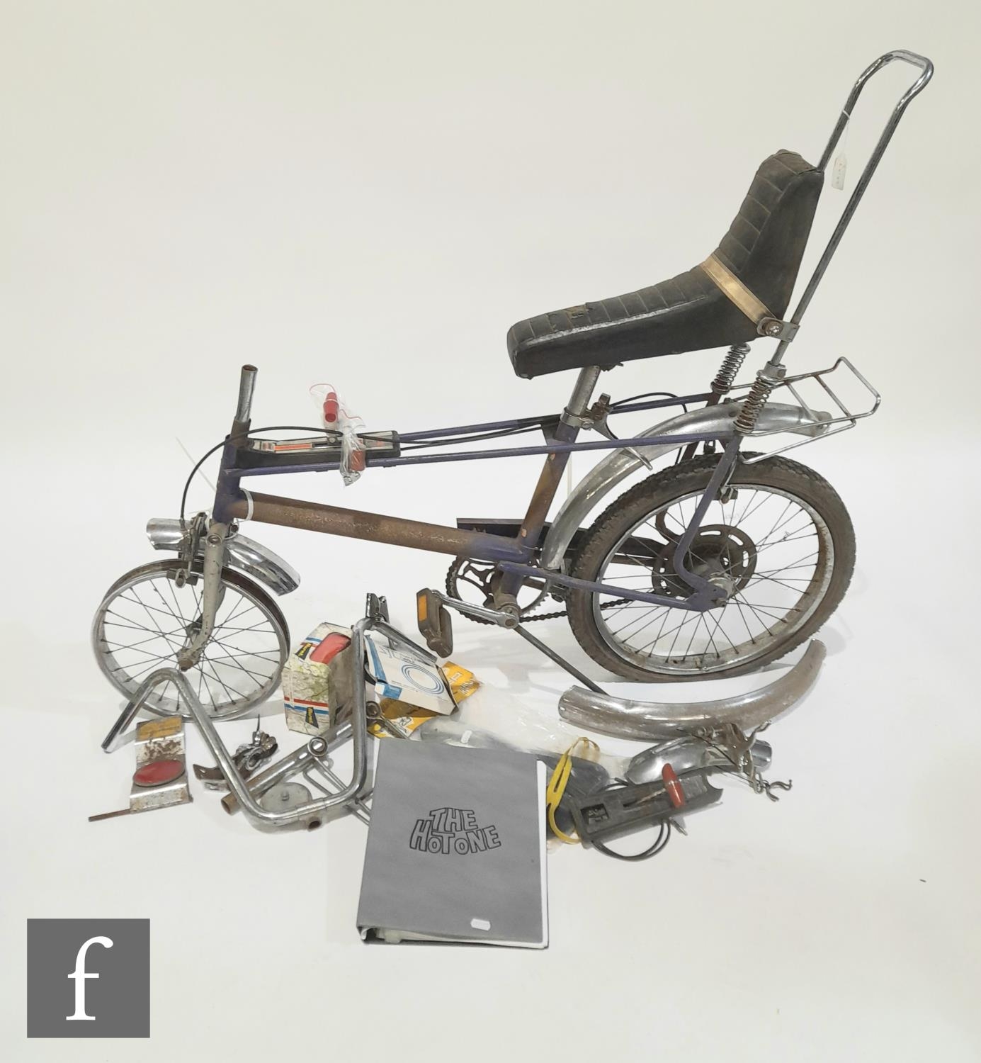 A vintage 1970s Raleigh Chopper Mk 2 bicycle, together with an original ...