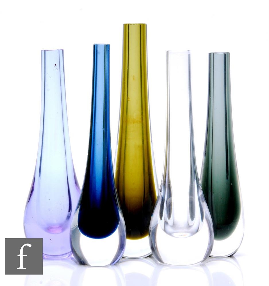 Geoffrey Baxter - Whitefriars - A group of bud vases, pattern number ...