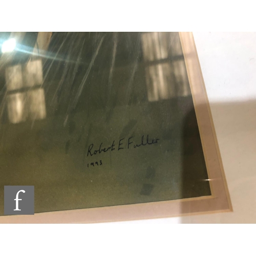 ROBERT E. FULLER (BORN 1972) - 'Boxing Hares', pastel drawing, signed ...