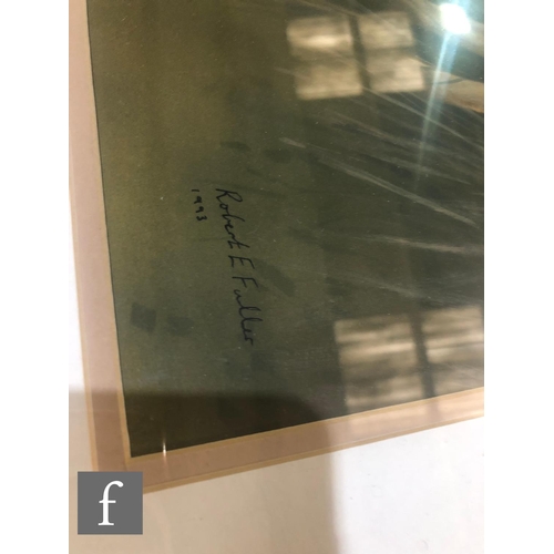 ROBERT E. FULLER (BORN 1972) - 'Boxing Hares', pastel drawing, signed ...