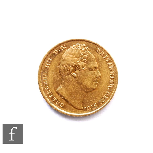 William IV (1830-1837) - A sovereign, 1833, second bare head facing ...