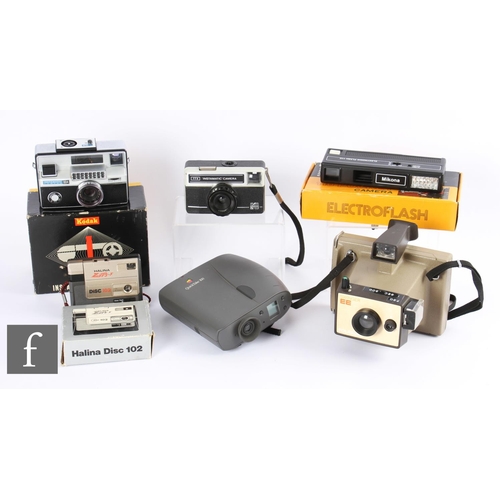 A collection of instamatic and pocket cameras, to include a Mikona 110 ...