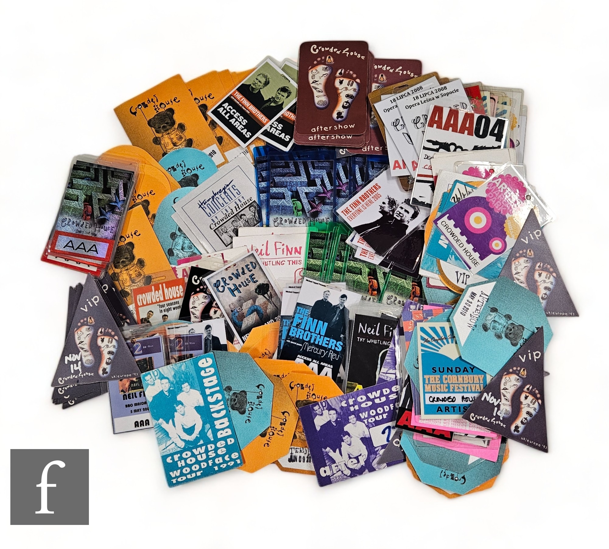 A large collection of 1990s and 2000s Crowded House, The Finn Brothers ...