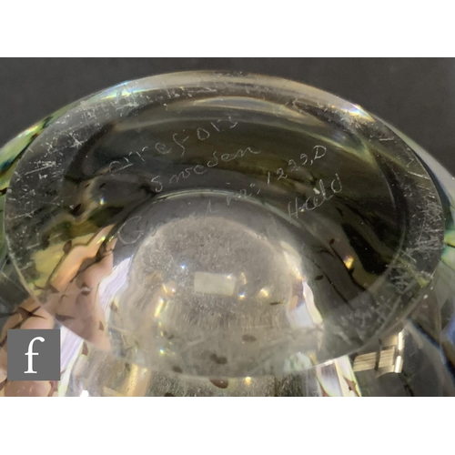 Edward Hald - Orrefors - A post war Fish Graal glass vase circa 1950 ...