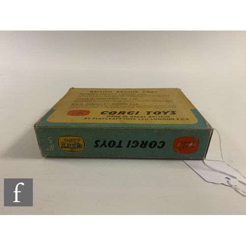 A Corgi GS5 British Racing Cars Gift Set, comprising Vanwall Formula 1 ...