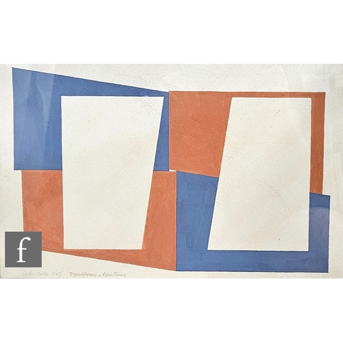 John Carter RA (born 1942) - 'Equal Areas and Apertures', gouache ...