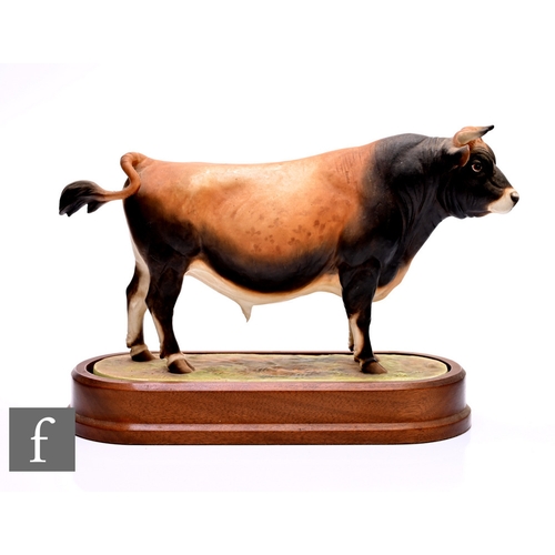 A Royal Worcester model of a Jersey Bull, modelled by Doris Lindner ...