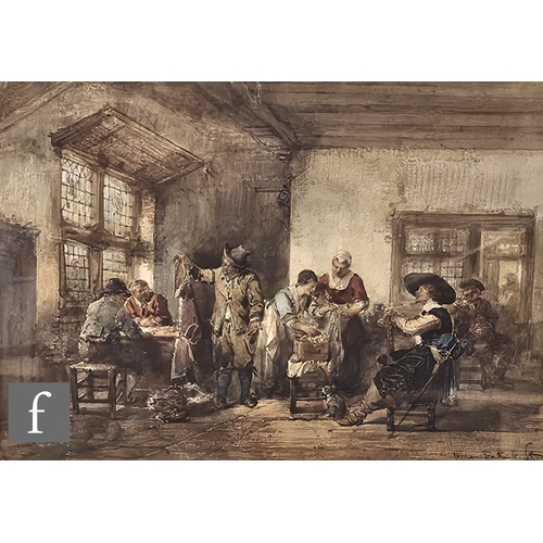 HERMAN TEN KATE (DUTCH, 1822-1891) - 'The Pedlar', watercolour, retains ...