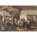 HERMAN TEN KATE (DUTCH, 1822-1891) - 'The Pedlar', watercolour, retains ...