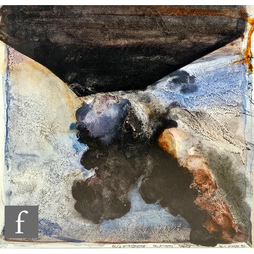 Keith Grant (Born 1930) - 'Westman Eruption No.4', mixed media on paper ...