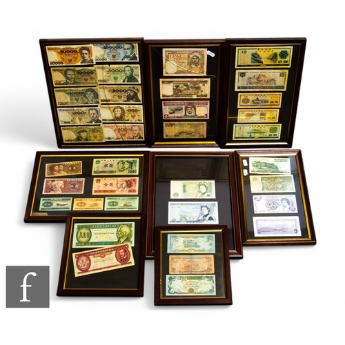 Banknotes - Two Isle of Man one pound notes, a five pound and one pound ...
