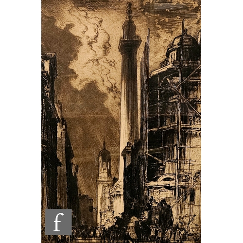 Sir Frank Brangwyn, RA, RWS, RE (1867-1956) - 'The Monument', etching ...