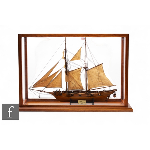 A 20th Century wooden scale model of the American two masted schooner ...