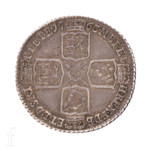 George III (1760-1820) - A shilling 1763 (Northumberland) young bust ...
