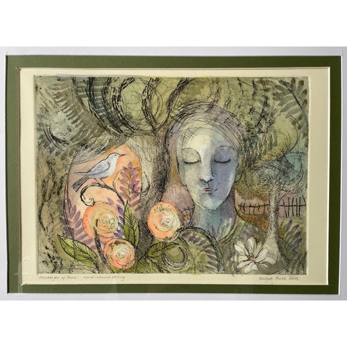 Bridget Rust (British artist) - 'Messenger of Peace', hand coloured ...