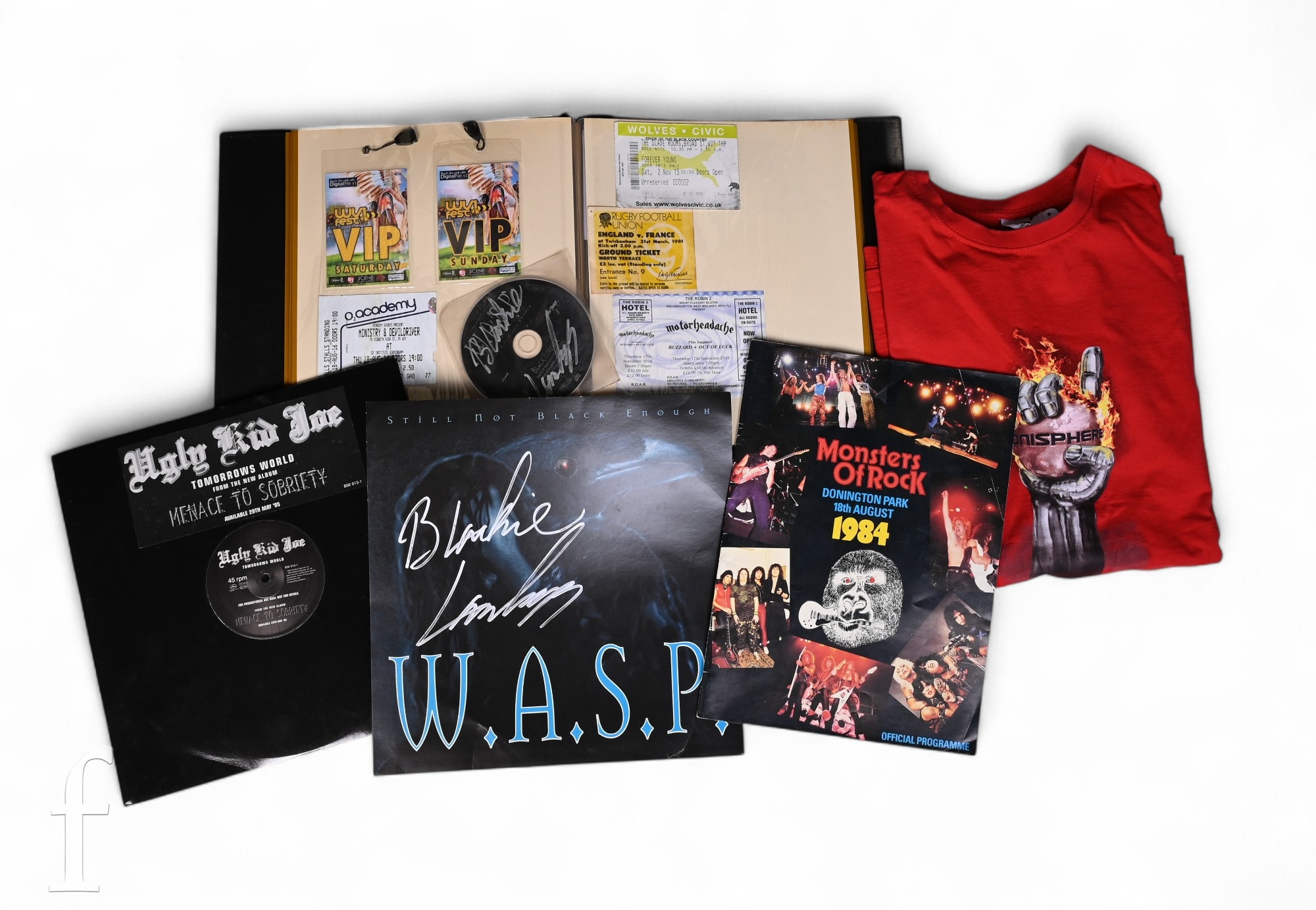 Heavy Metal - Ticket archive, a folder containing approximately eighty ...