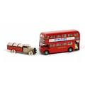 A Triang Spot On large 145 LT Routemaster bus, red body with cream ...