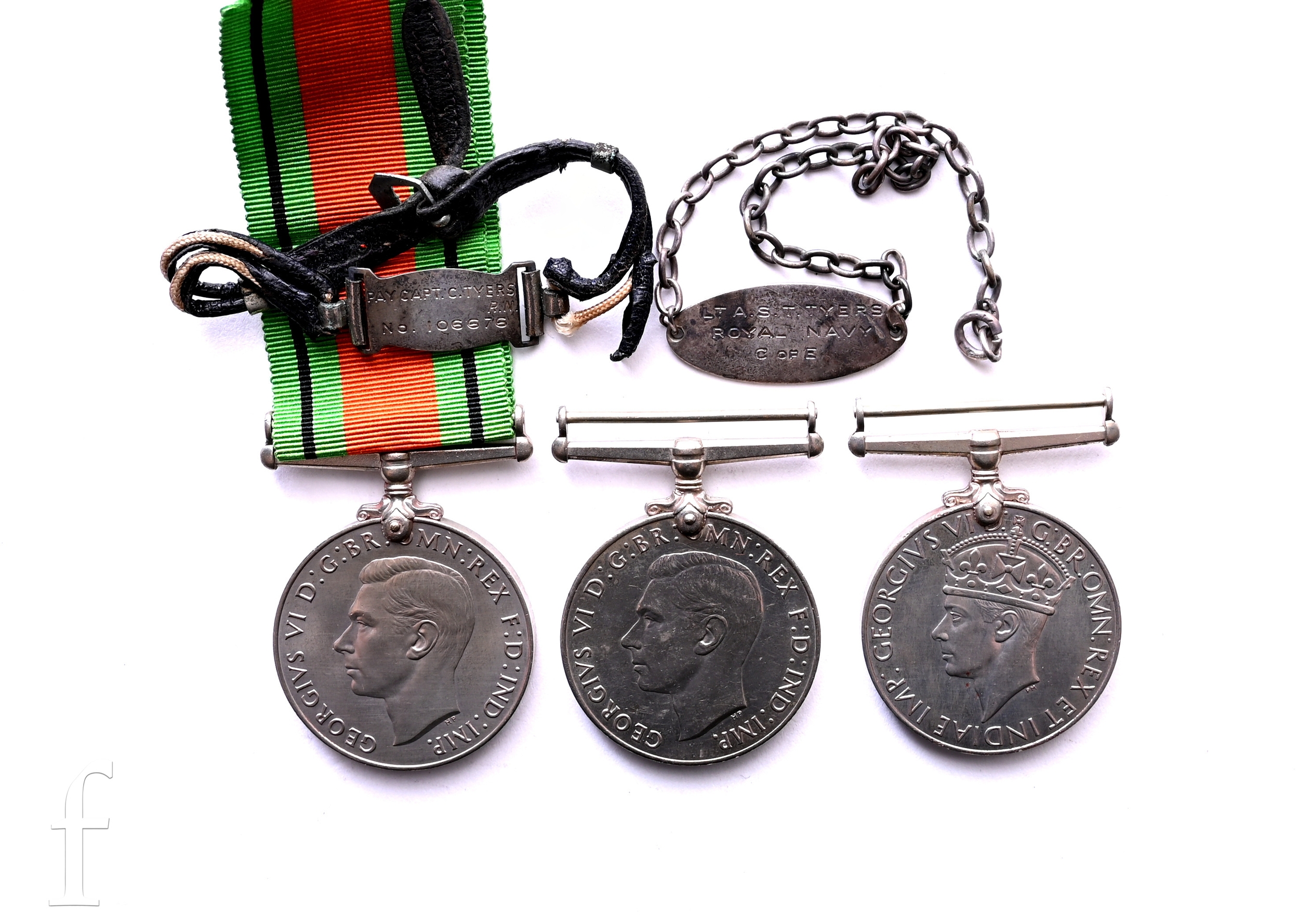 A DSC World War Two medal group awarded to A S Tyers to include DSC ...