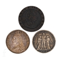 George III to Victoria - A 1797 cartwheel two pence, a Jubilee crown ...