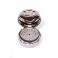 A George V silver cased pocket barometer, Charles & George Asprey ...