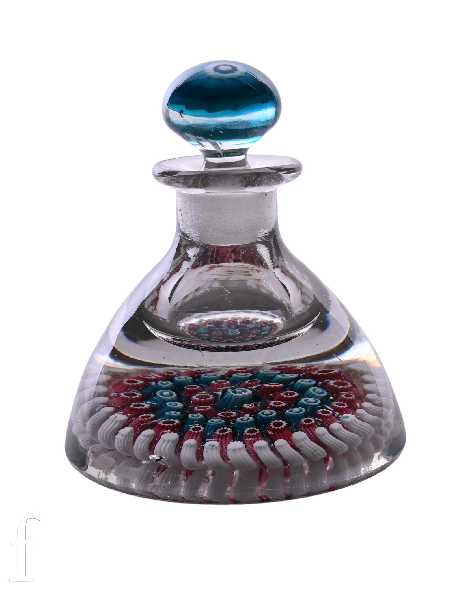 A 19th Century Old English paperweight inkwell, possibly Richardsons ...