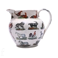 A mid 19th Century Elsmore & Forster 'Circus' jug, decorated with ...