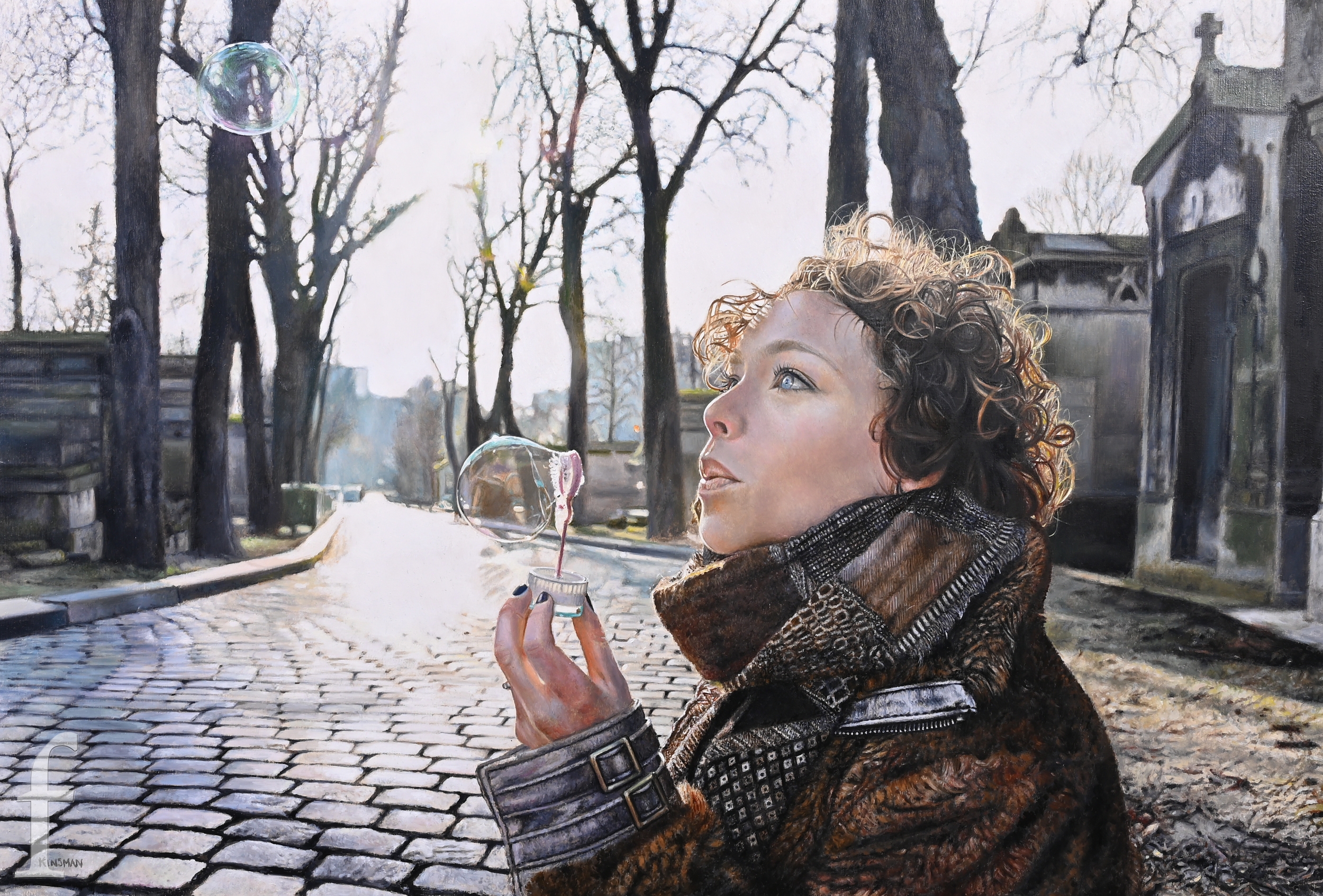 Andrew Kinsman (Contemporary) - 'Julie', oil on board, signed, retains ...