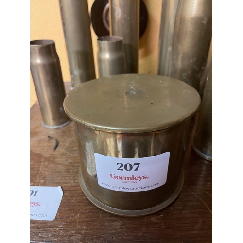 Collection of World War Shells and Brass Weights