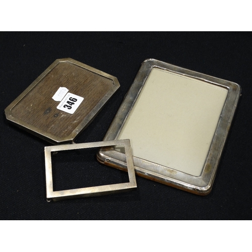 Three Silver Bordered Photograph Frames