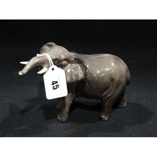 A Beswick Model Standing Elephant