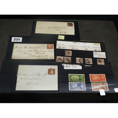 Three Penny Red Stamps Etc