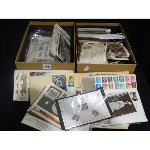 Three Boxes Of Stamps & 1st Day Covers