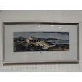 Donald McIntyre, Watercolour, Costal View Titled "Boats Ballyconneely ...