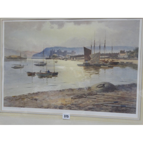 A Limited Edition Coloured Warren Williams Print Of Conway