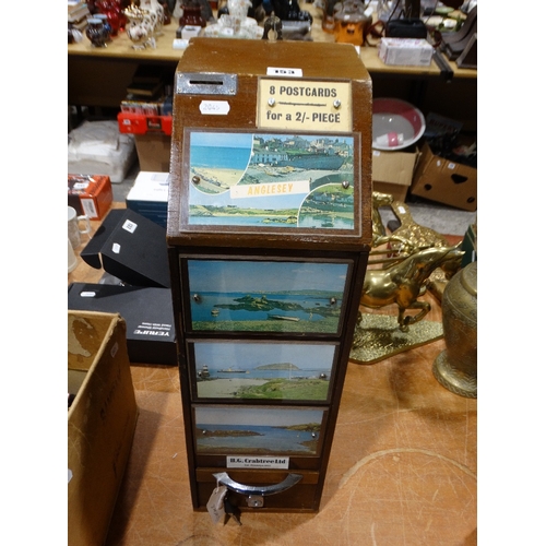 A Vintage Postcard Dispenser