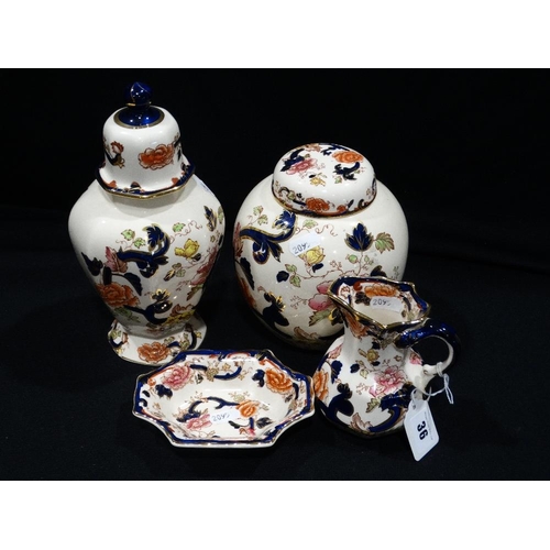 Four Pieces Of Masons Ironstone Mandalay Pattern Pottery