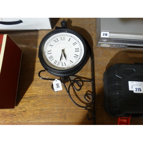 A Decorative Wall Clock & Bracket
