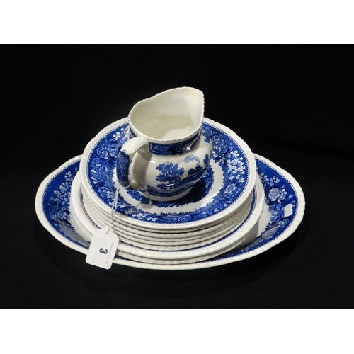 A Qty Of Adams English Scenic Pattern Dinnerware